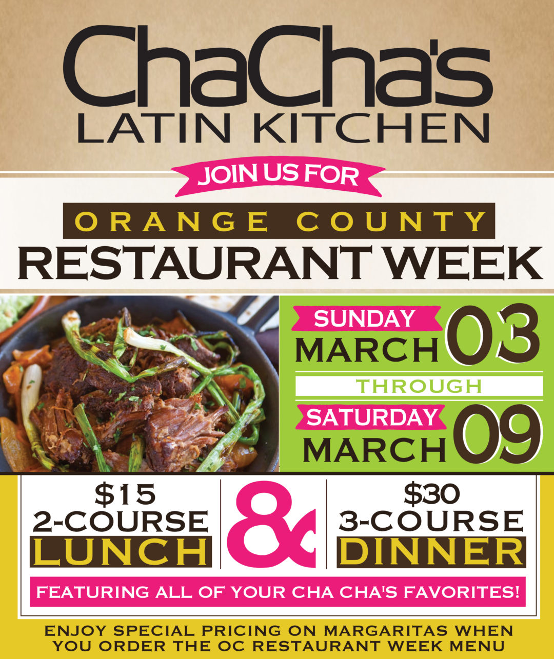 OC RESTAURANT WEEK | Cha Cha's Latin Kitchen