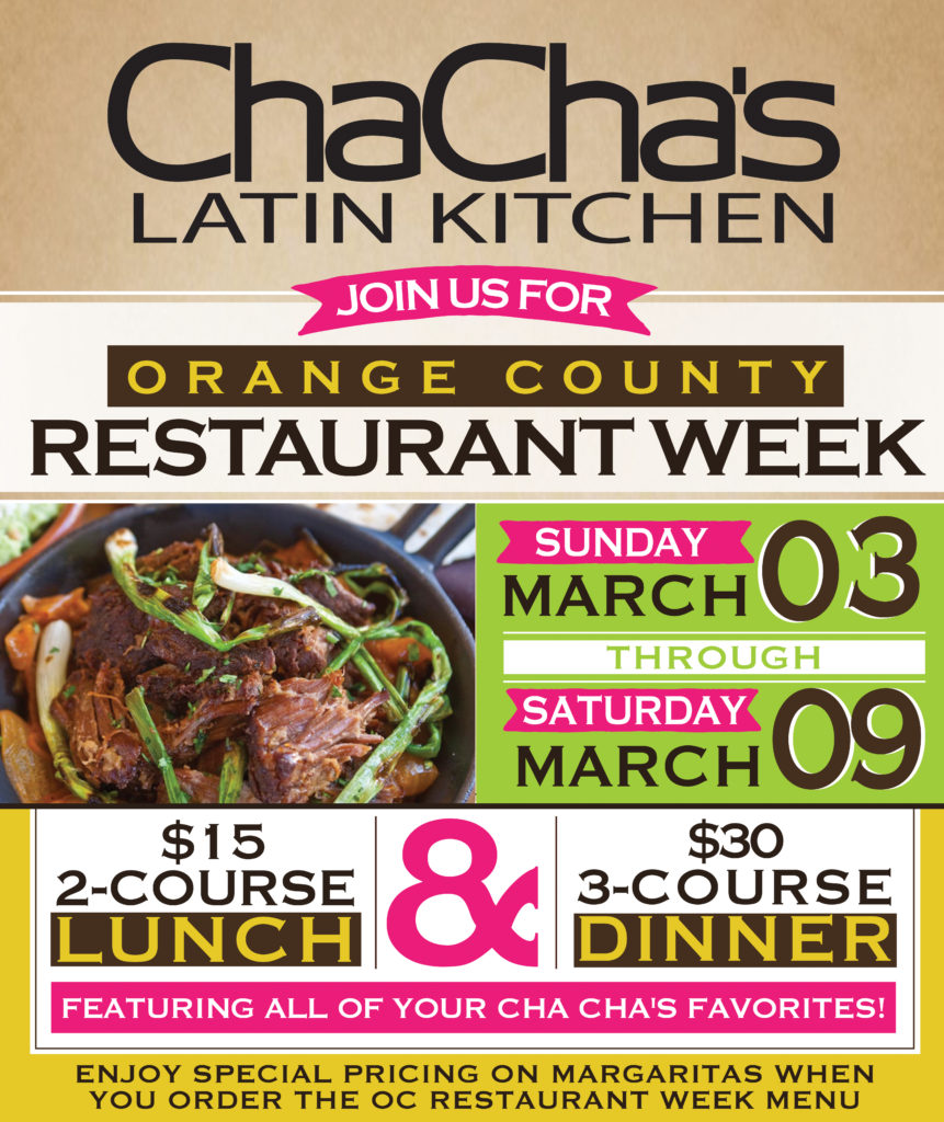 OC RESTAURANT WEEK | Cha Cha's Latin Kitchen